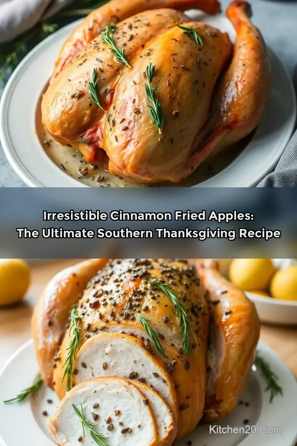 Classic Roast Turkey with Herb Butter - A Thanksgiving…