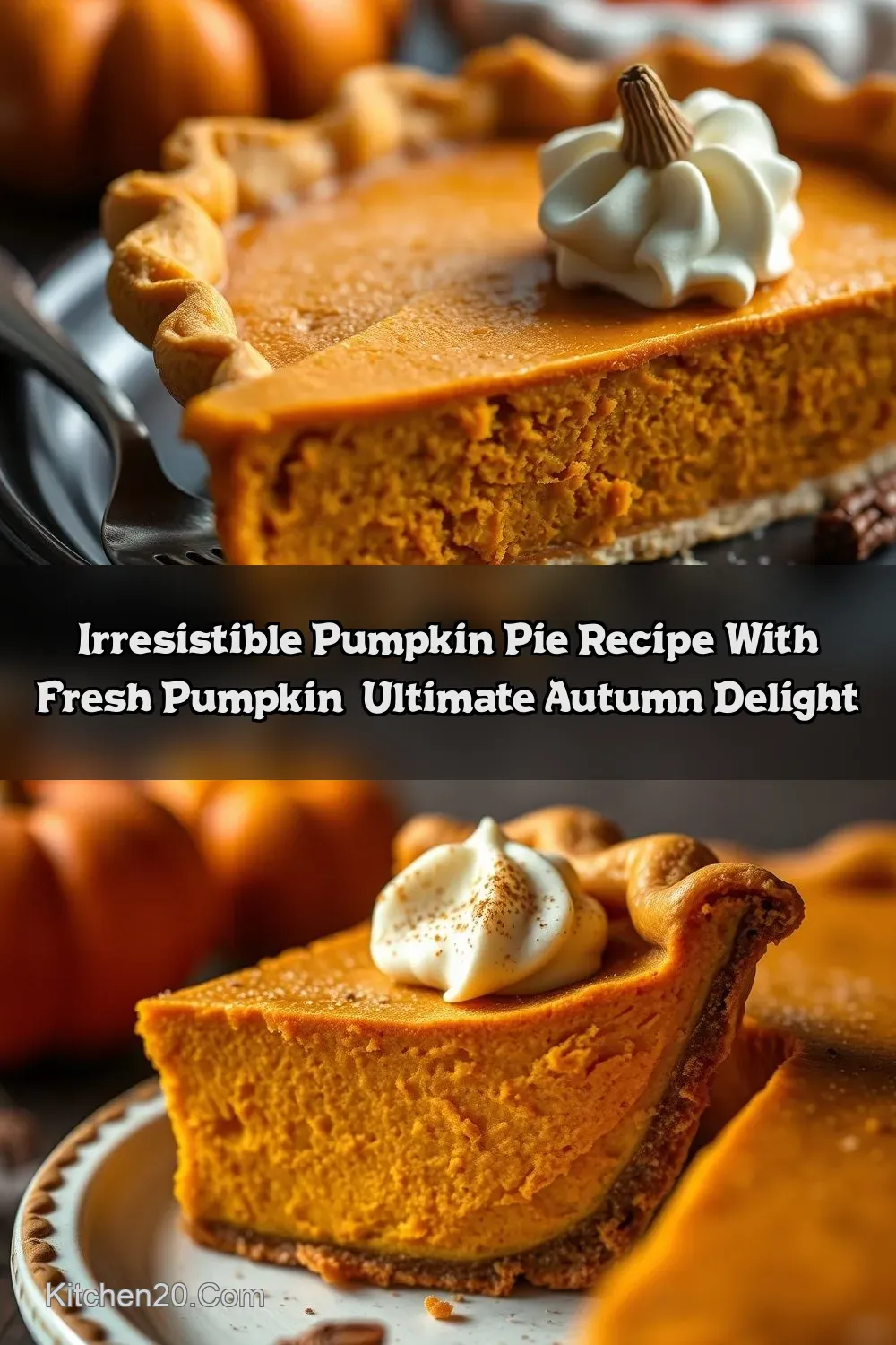 Heavenly Pumpkin Pie Recipe with Fresh Pumpkin: Homemade…