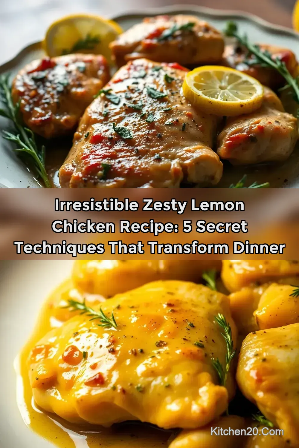 Easy & Juicy Lemon Chicken Recipe: My Zesty Herb-Glazed…