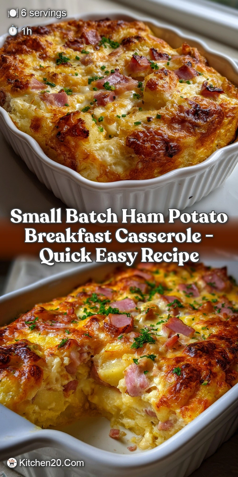 Small Batch Ham Potato Breakfast Casserole: Easy Prep