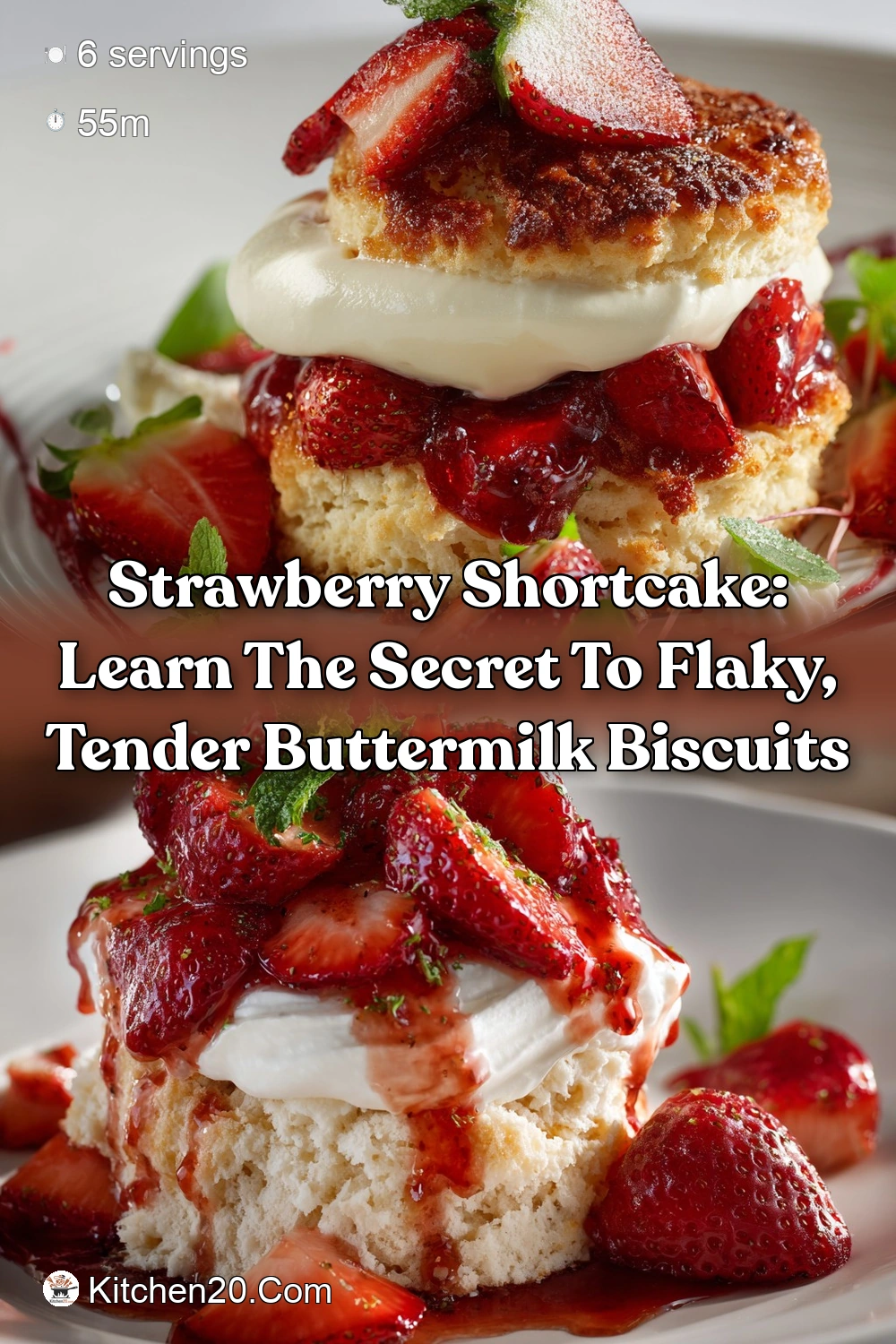 Strawberry Shortcake: The Chefs Flaky Buttermilk Recipe