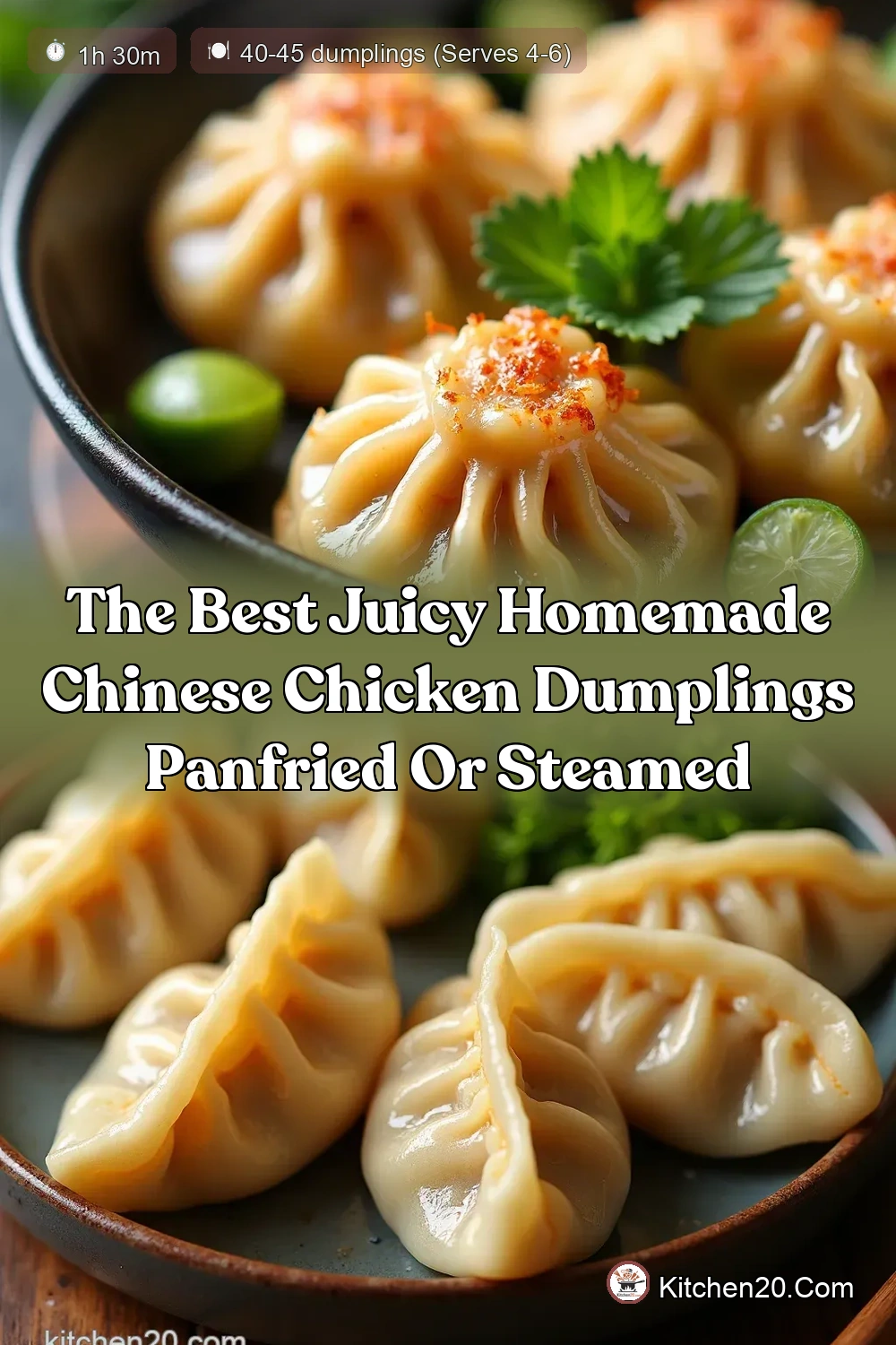 Juicy Authentic Homemade Chinese Chicken Dumplings Recipe
