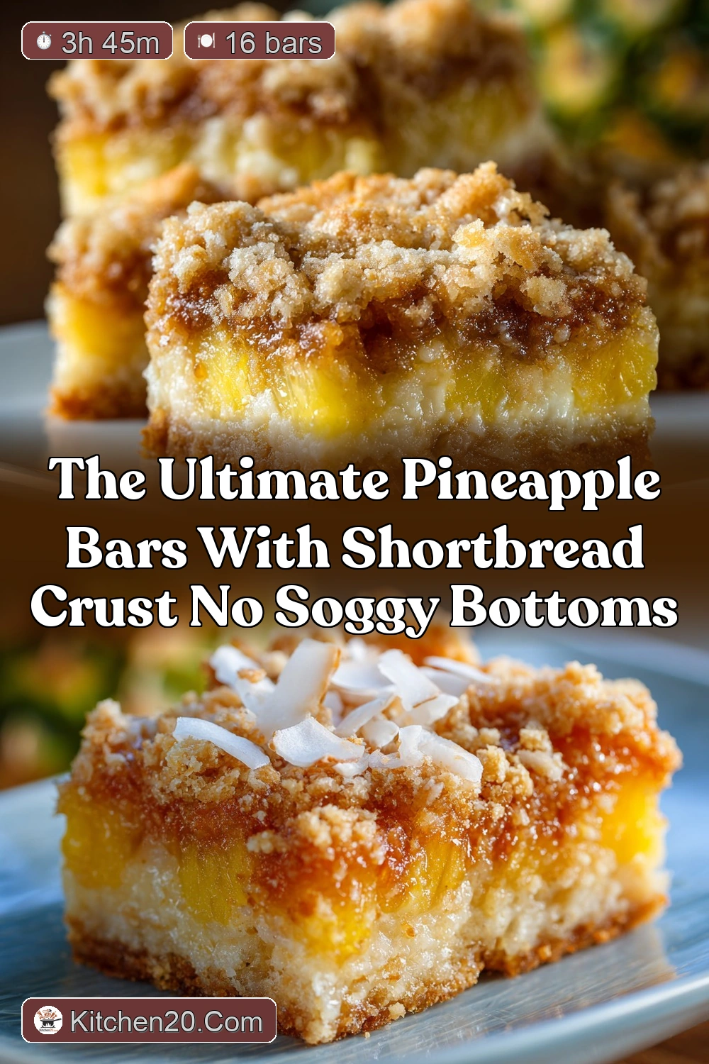 Ultimate Pineapple Bars Recipe Zingy Tropical Crumb Bars
