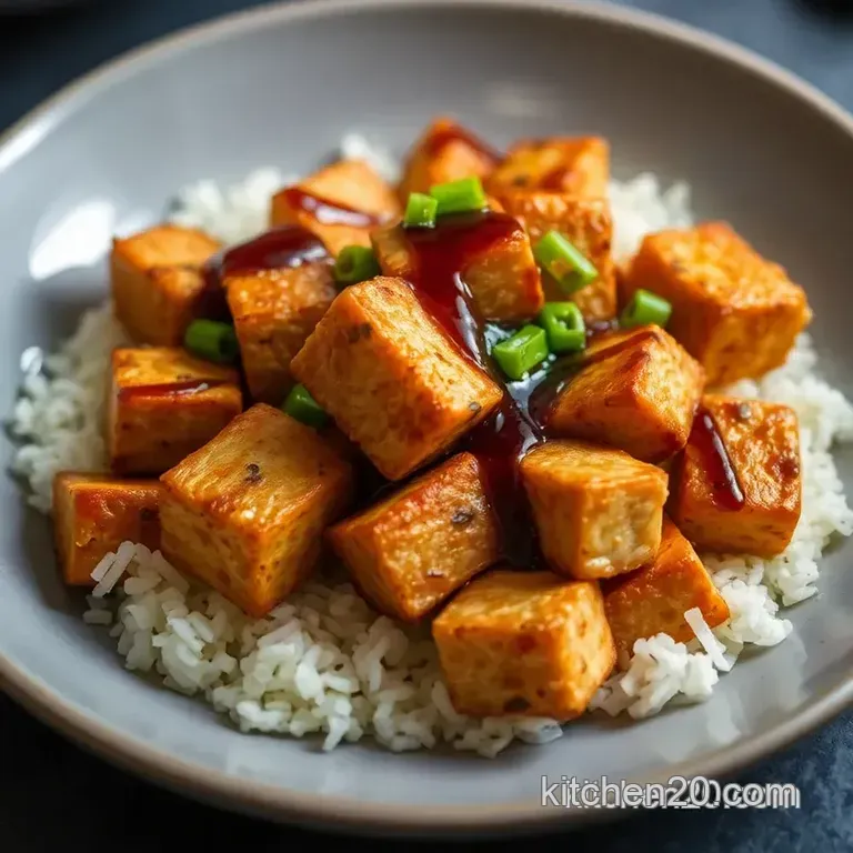 Crispy Air Fried Tofu Recipe with Tangy Soy Glaze – Easy
